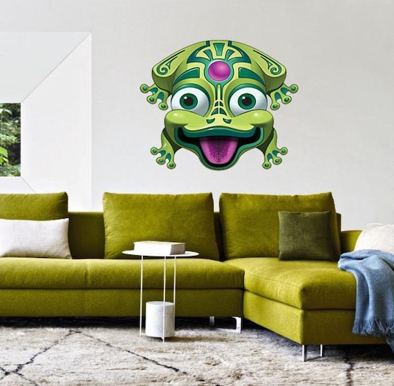 Aztec Frog Decal Aztec Frog Sticker Aztec Frog Wall Decor - Etsy