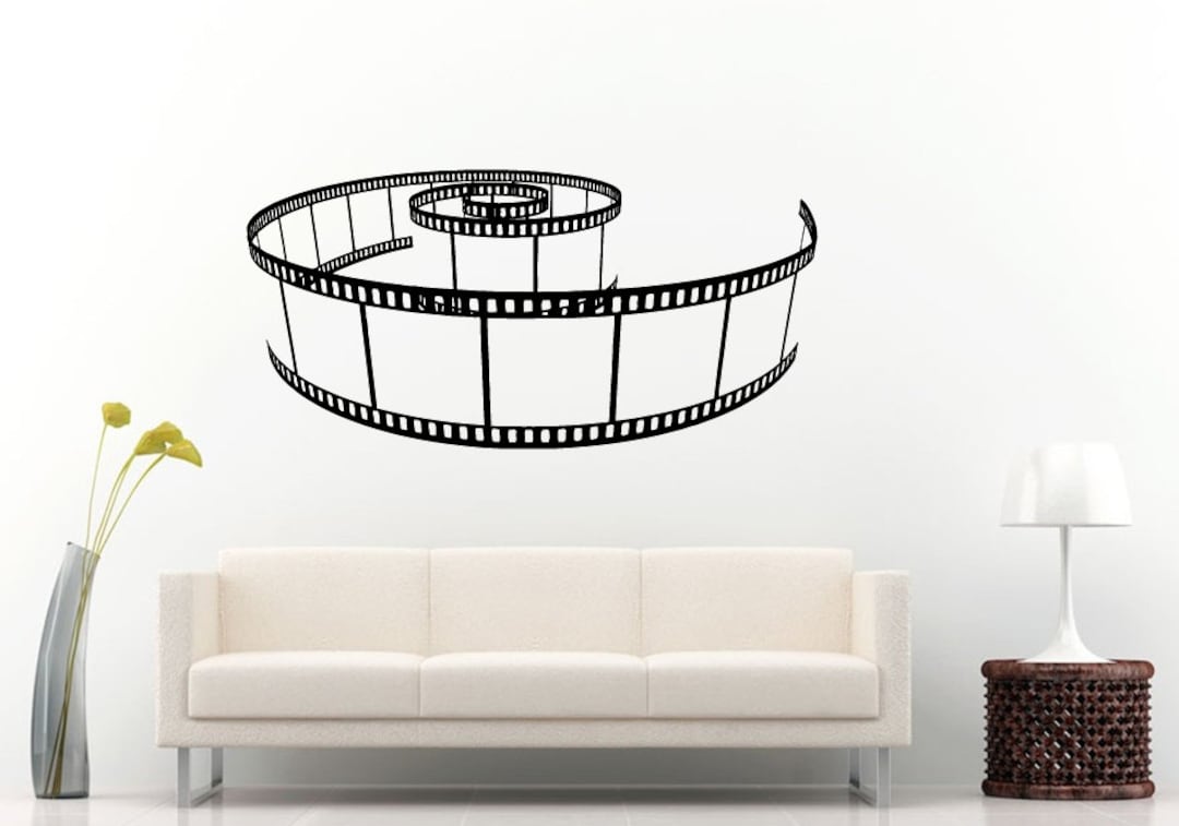 Movie Film Cinema Roll Wall Decal Vinyl Sticker Mural Room Decor L930 ...