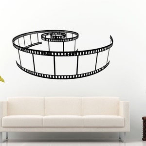 Movie Film Cinema Roll Wall Decal Vinyl Sticker Mural Room Decor L930 ...