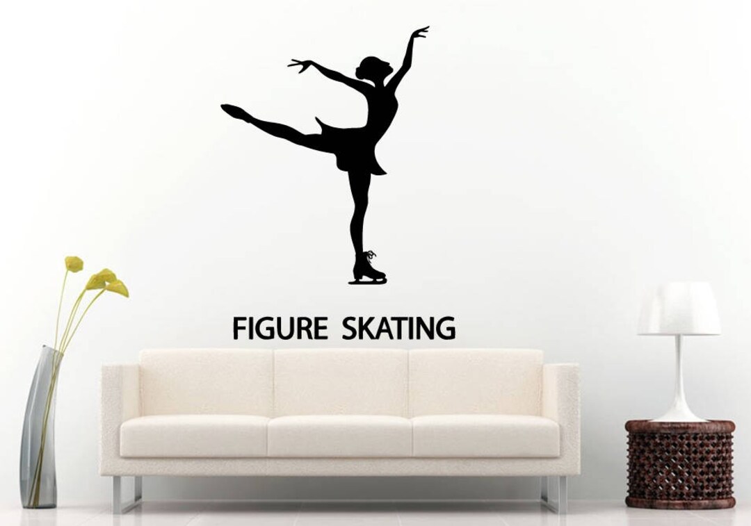 Figure Skating Girl Athlete Ice Rink Winter Sports Competition DIY Wall ...