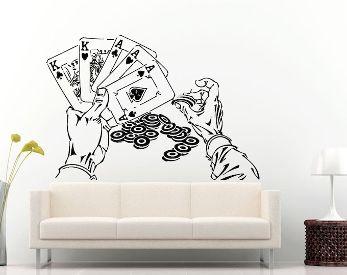 Gambling Slot Machine Wall Decal Wall Fabric Vinyl Decal Removable and ...