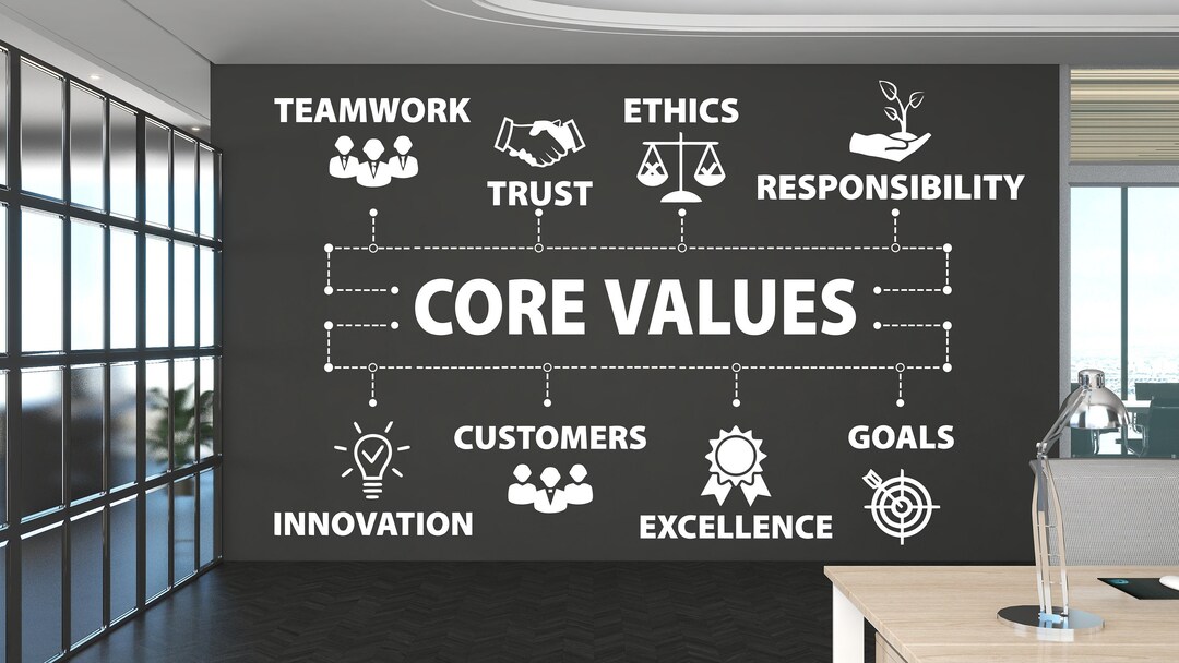 Core Value Wall Decor Our Value Wall Decal Trust Innovation Office ...