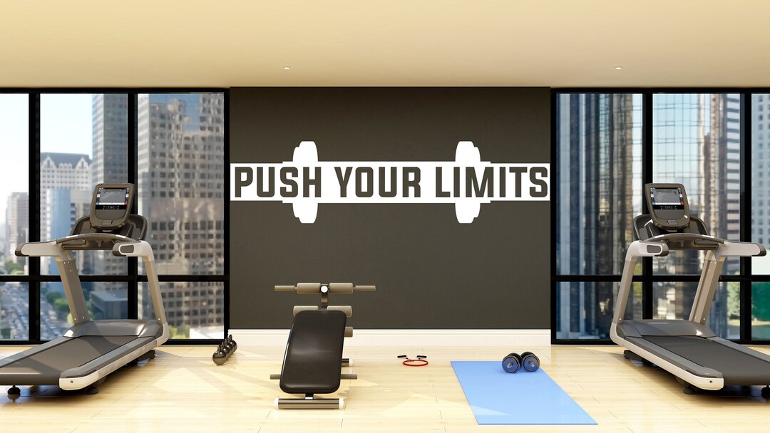 Fitness Wall Art Decor Gym Wall Decals Crossfit Wall Decal Crossfit ...