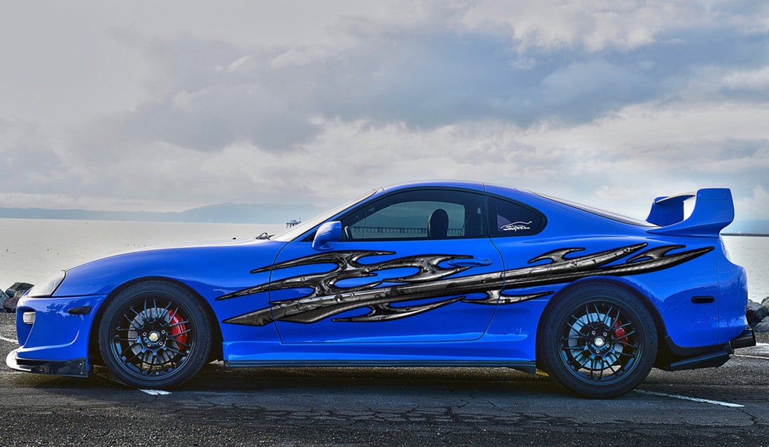 Tribal Car Wrap, Tribal Ripped Metal Car Vinyl Decal, Tribal Car Vinyl ...