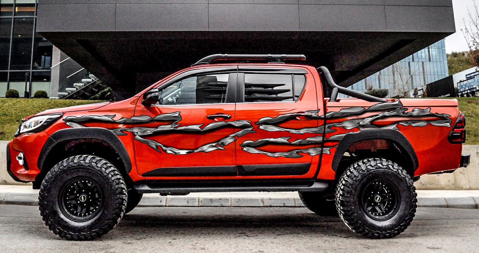 Ripped Metal Truck Wrap Ripped Metal Truck Graphics Ripped - Etsy