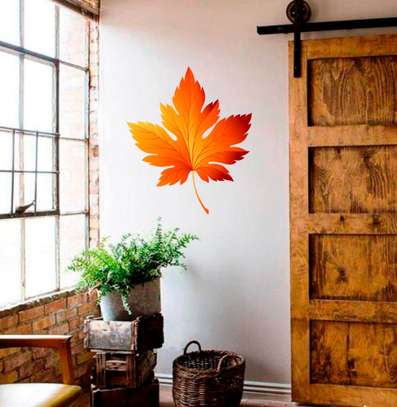 Leaf Decal, Leaf Sticker, Leaf Wall Decor, Leaf Wall Art - Etsy