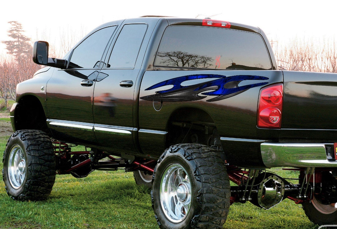 3D Tribal Car Vinyl Decal, Tribal Car Side Wrap, Full Color Car Side ...