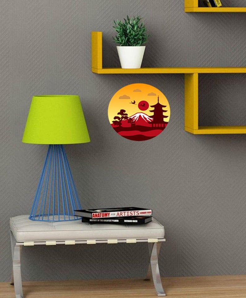 Fuji Mountain Decal, Fuji Mountain Sticker, Fuji Mountain Wall Decor - Etsy
