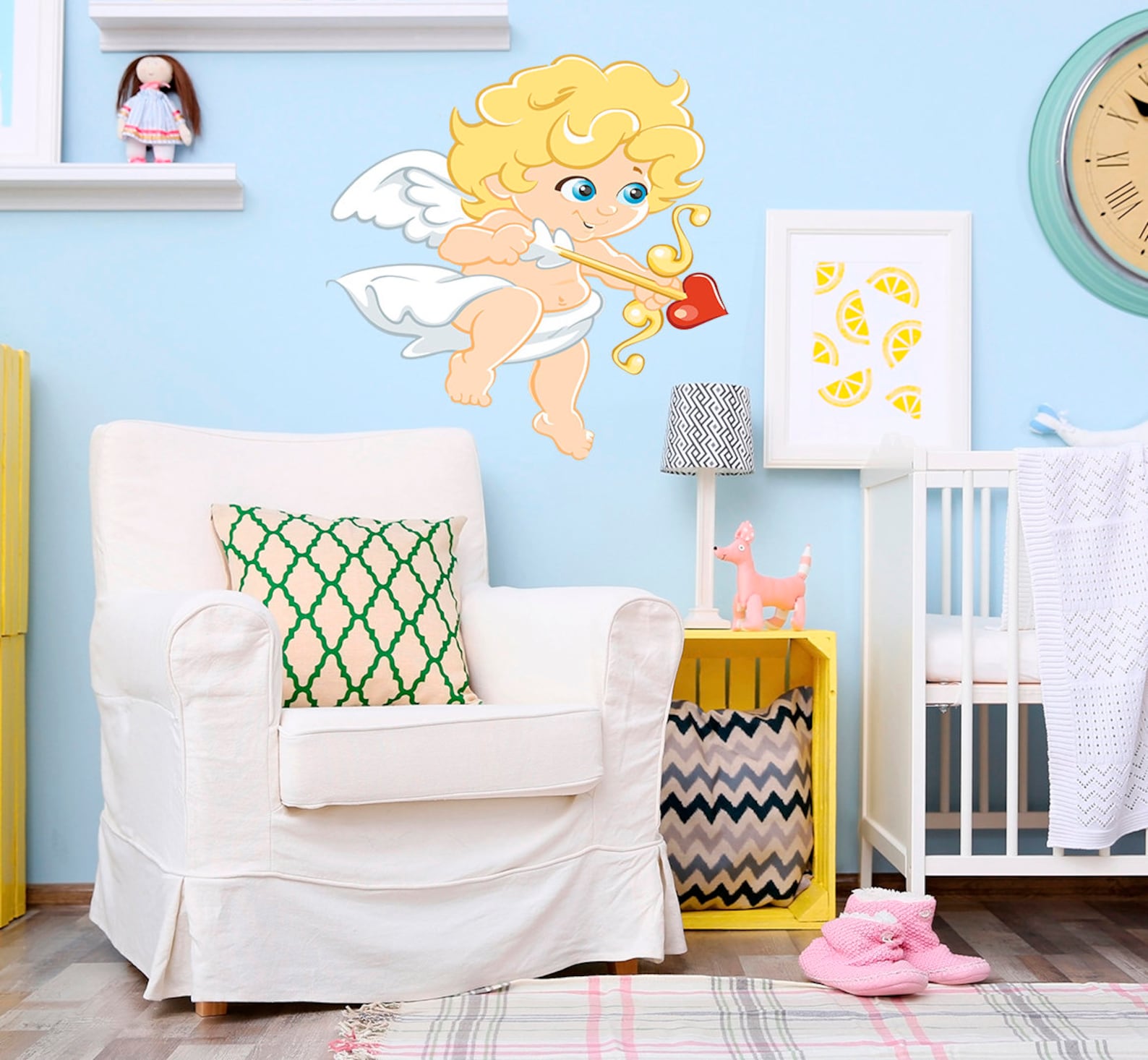Cute Cupid Decal Cute Cupid Sticker Cute Cupid Room Decor | Etsy