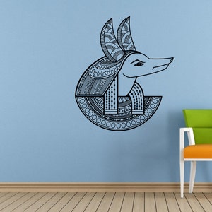 Anubis Ancient Egyptian God Mythology Window or Wall or Car Vinyl Peal ...