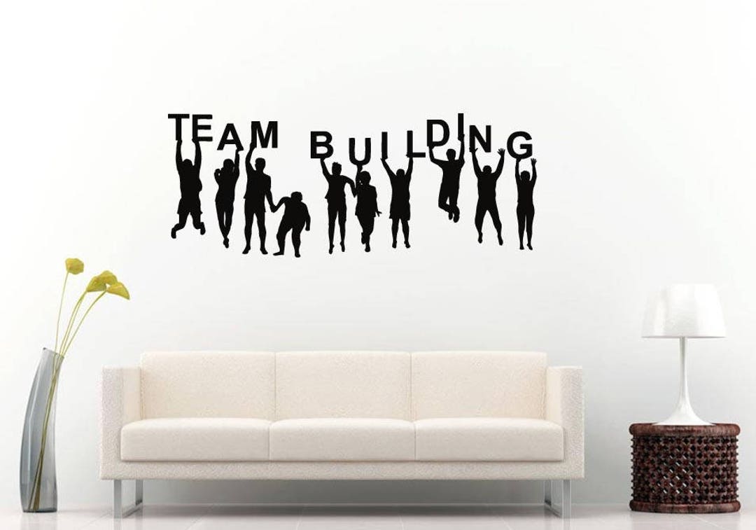Teamwork Team Building People Holding Sign Office Space Work Success ...
