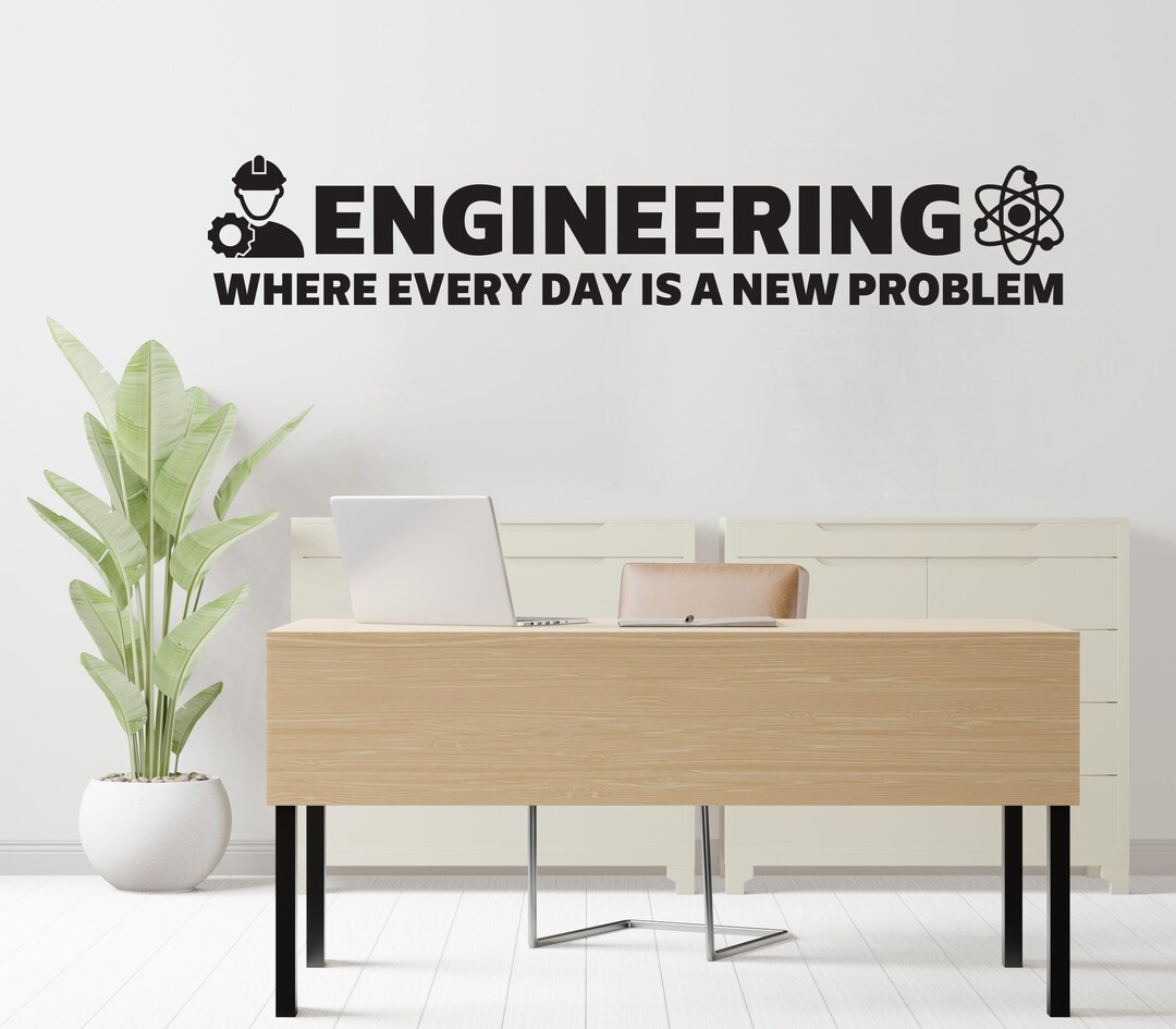 Engineering Wall Decor, Engineering Wall Decal, Engineering Wall Art ...