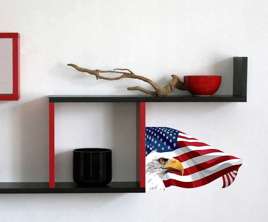 US Flag Decal US Flag Sticker US Flag Wall Decor - Etsy