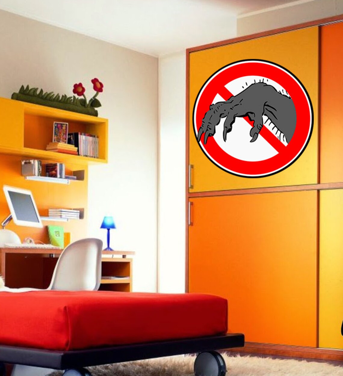 Zombie Stop Sign Decal, Zombie Stop Sign Sticker, Zombie Stop Sign Wall ...