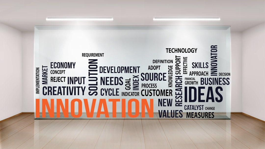 Innovation Wall Decor Technology Office Wall Decal Idea Teamwork ...