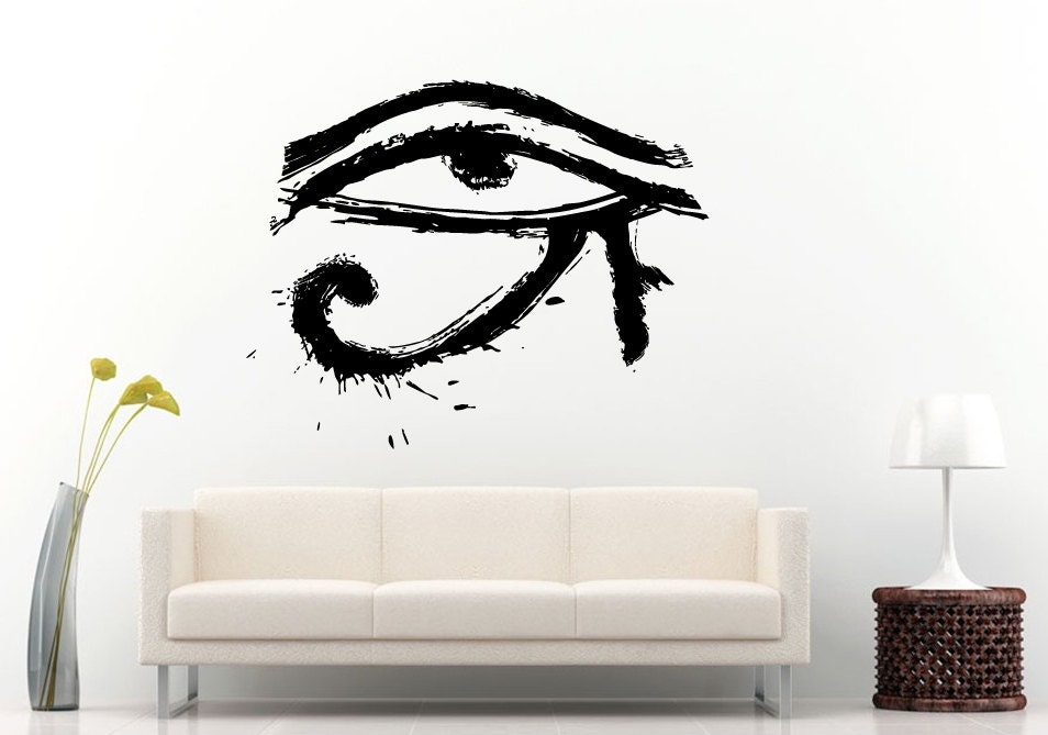 Egyptian Ancient Eye Of Horus Wall Decal Vinyl Sticker Mural Etsy