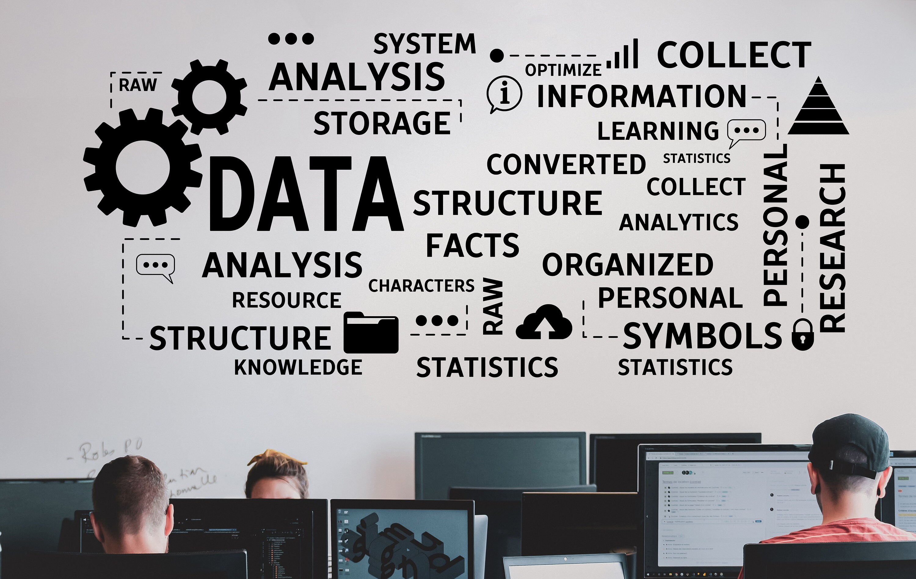 Data Analytics Wall Decor Office Wall Decal Idea Teamwork Business ...