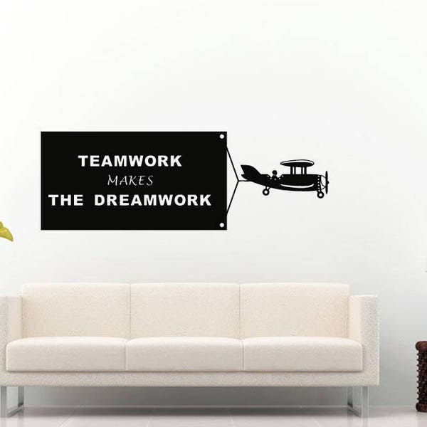 Teamwork Makes the Dream Work Sticker - Etsy