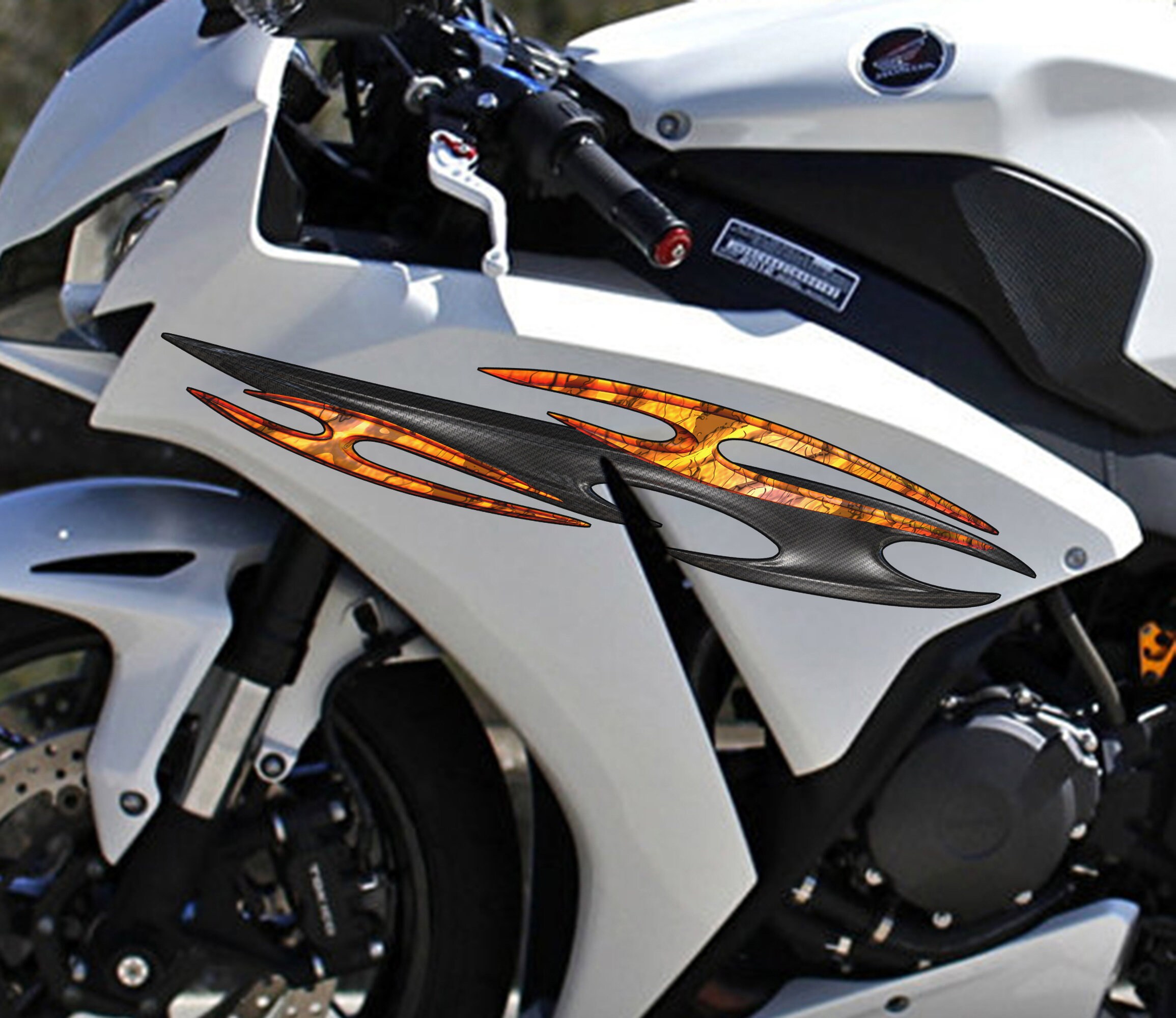 Tribal Sport Bike Vinyl Graphics, Dirt Bike Full Color Vinyl Sticker ...
