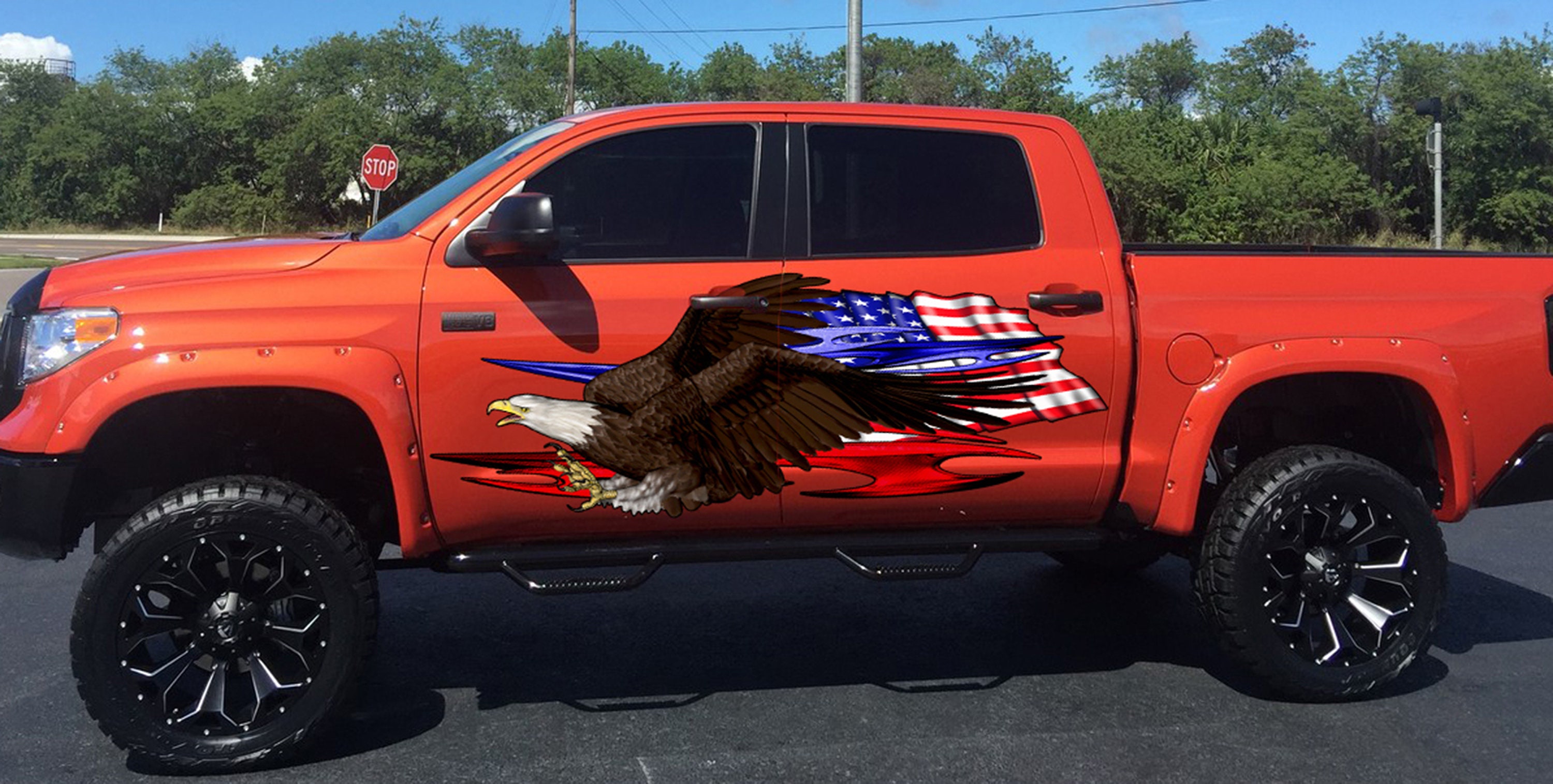 US Flag Car Side Graphics US Pride Car Vinyl Full Color - Etsy