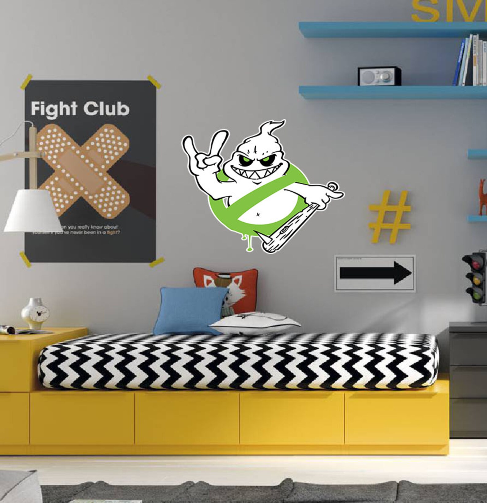 Ghost Stop Sign Decal Ghost Stop Sign Sticker Ghost Stop - Etsy