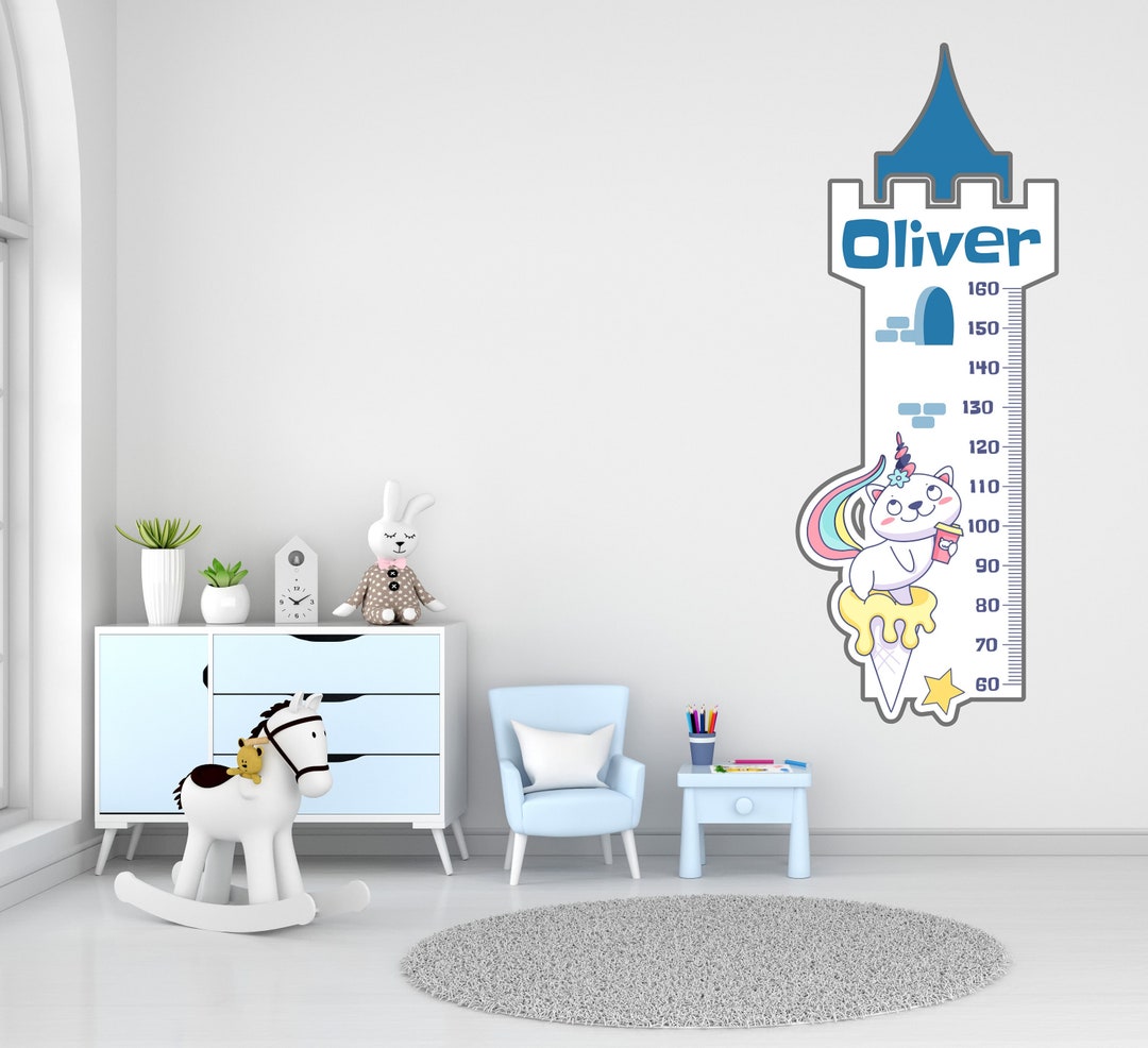 Growth Chart Ruler Decal, DIY Vinyl Kids Growth Chart Ruler Decal for ...
