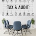 Tax Audit Office Wall Decor Office Wall Decal Finance Idea Teamwork ...