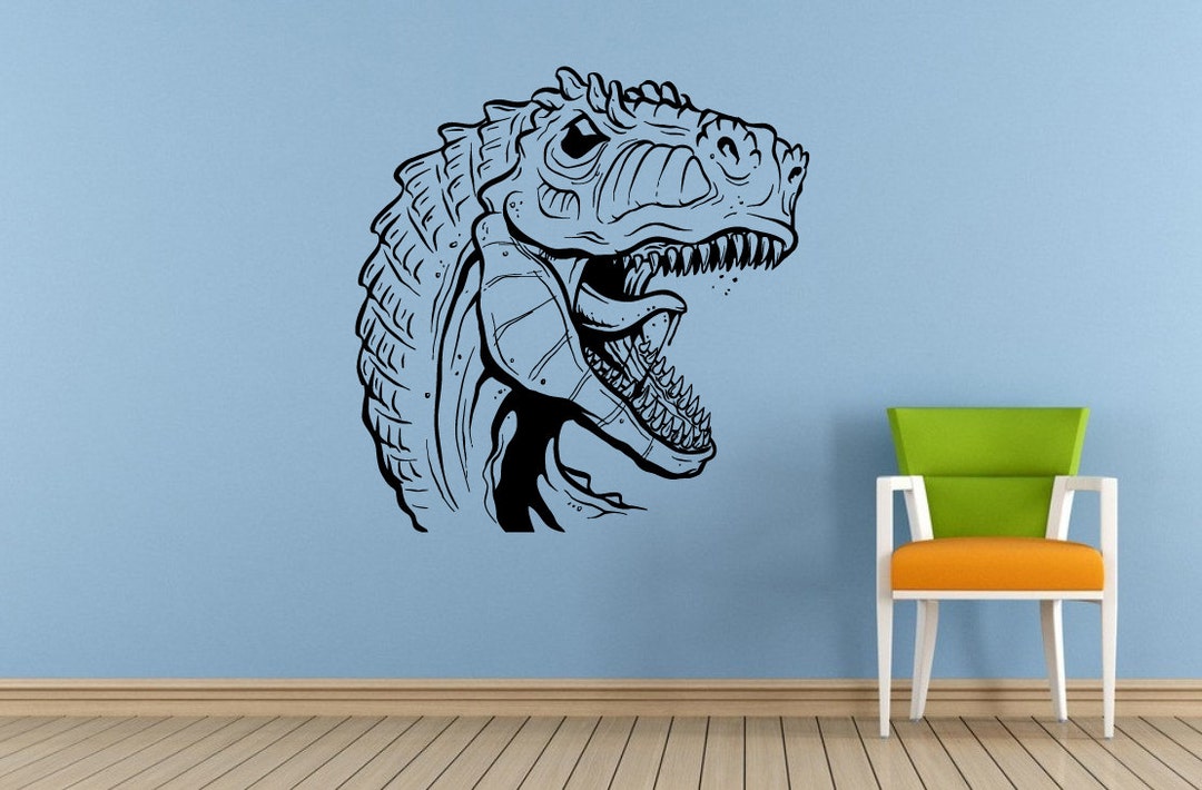 Dinosaur Dino Ancient Reptile Animal Raptor Predator Window or Wall or ...