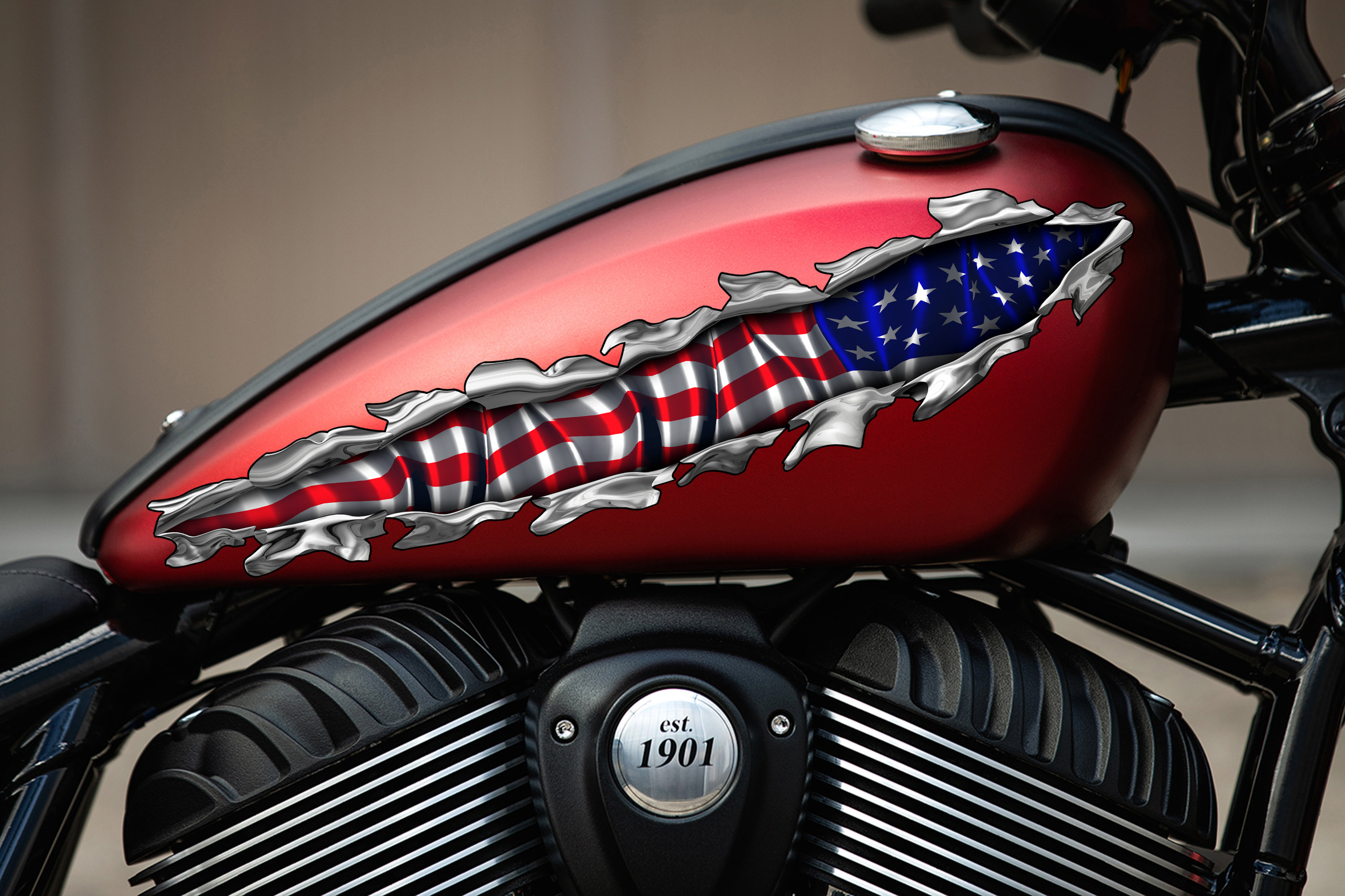 American Flag Bike Decal US Flag Racing Bike Motorcycle Wrap - Etsy