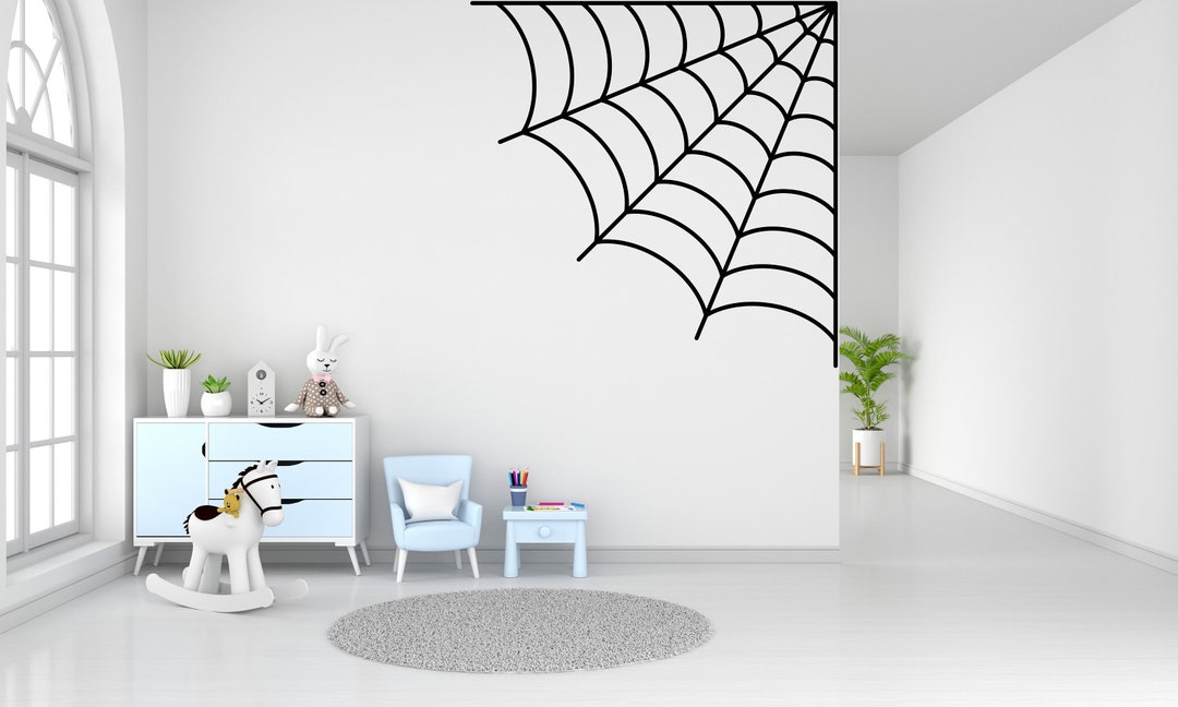 Spider Web Wall Decal Spider Web Wall Sticker Nursery Kids Room Decor ...