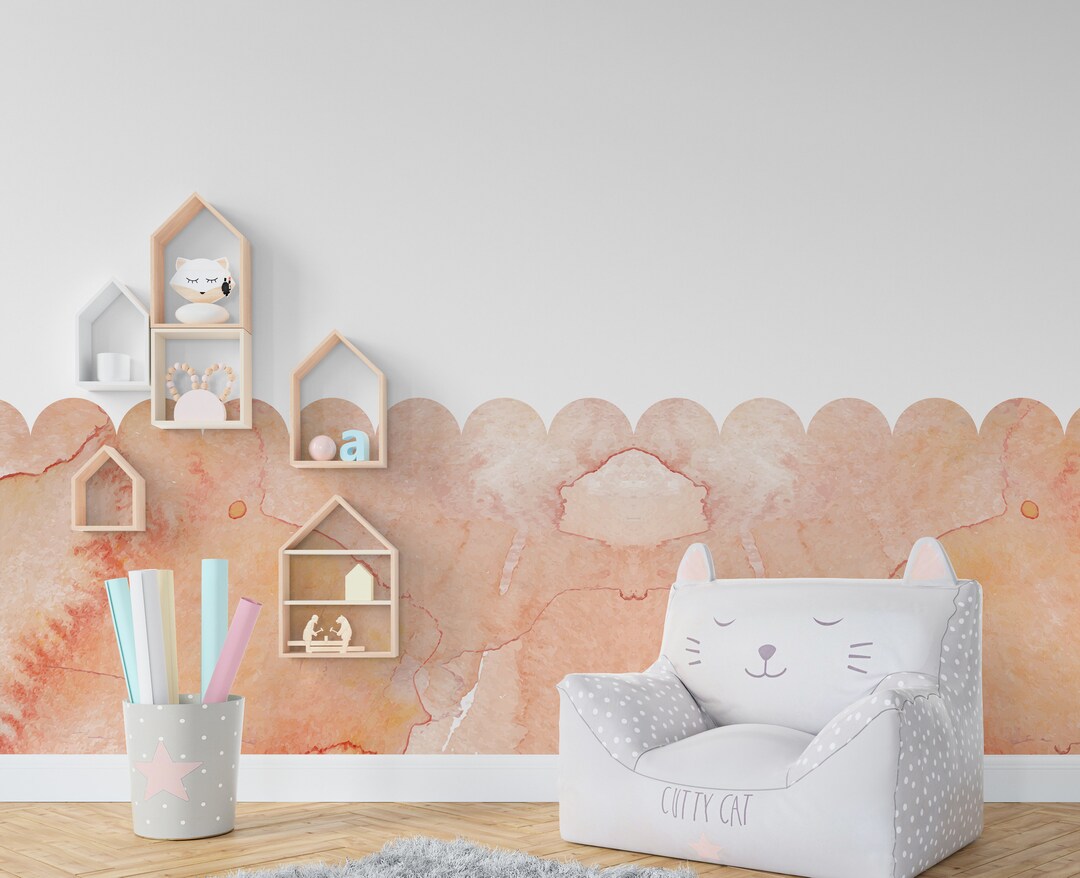 Scalloped Wall Decal, Scallop Decals, Boho Wall Decor Decal, Boho ...