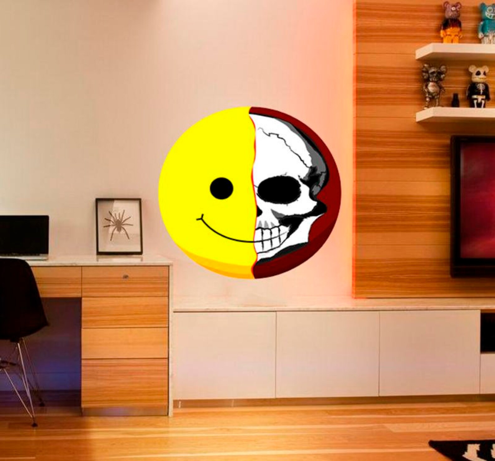 Skull Emoji Sticker Skull Emoji Decal Skull Emoji Wall Etsy UK Skull Emoji Sticker Skull Emoji Decal Skull Emoji Wall Etsy UK