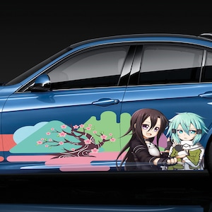 Anime Car Stickers, Manga Decal, Japanese Livery, Sakura Car Sticker ...