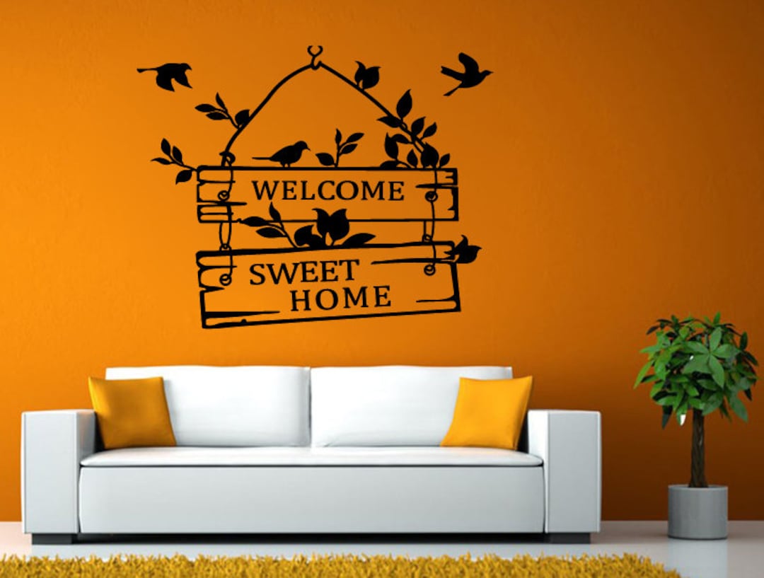 Welcome Sweet Home Hanging Wooden Plank Sign Wall Window Vehicle ...