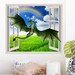 Dragon Window Decals. Nature and Rainbow Vinyl Sticker Murals. - Etsy
