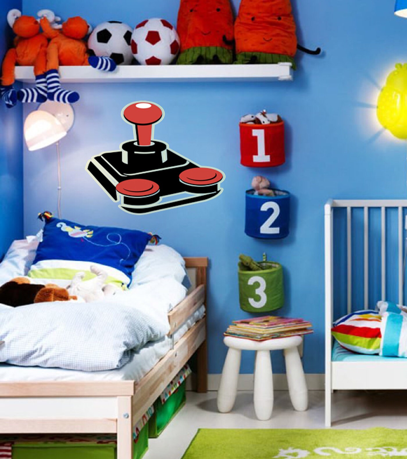 Joystick Game Console Wall Decal, Joystick Game Console Wall Sticker ...