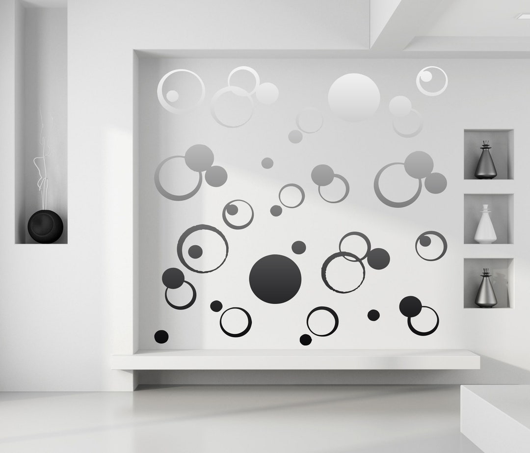 Circles Wall Decal, Circles Wall Sticker, Circles Wall Decor, Circles ...
