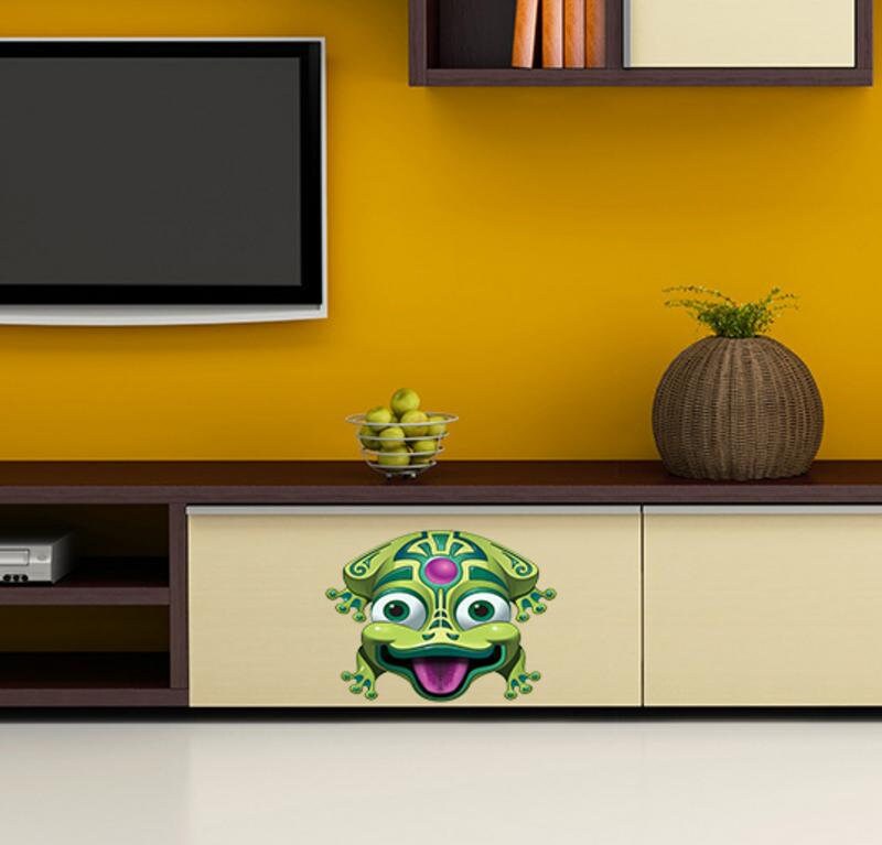 Aztec Frog Decal Aztec Frog Sticker Aztec Frog Wall Decor | Etsy