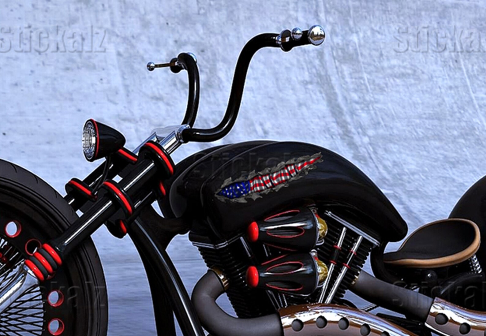 American Flag Decal for Motorcycle US Flag Racing Bike Wrap US - Etsy