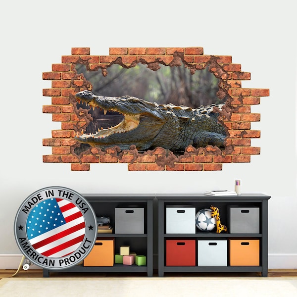 Alligator Wall Decal - Etsy