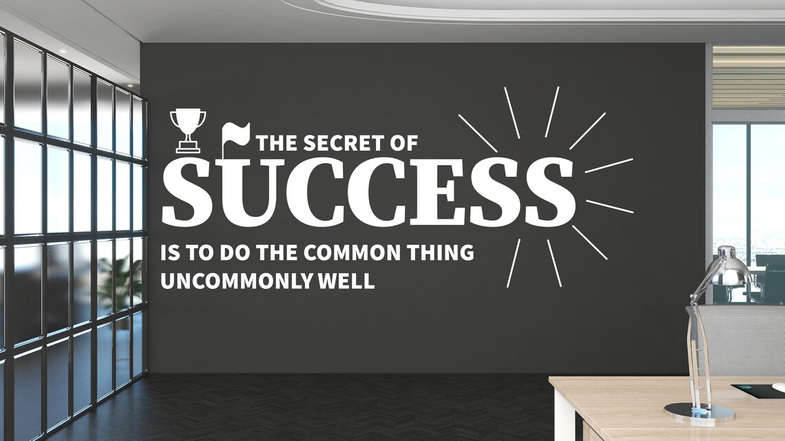 Success Wall Decor Office Wall Decal Idea Teamwork Business Worker ...