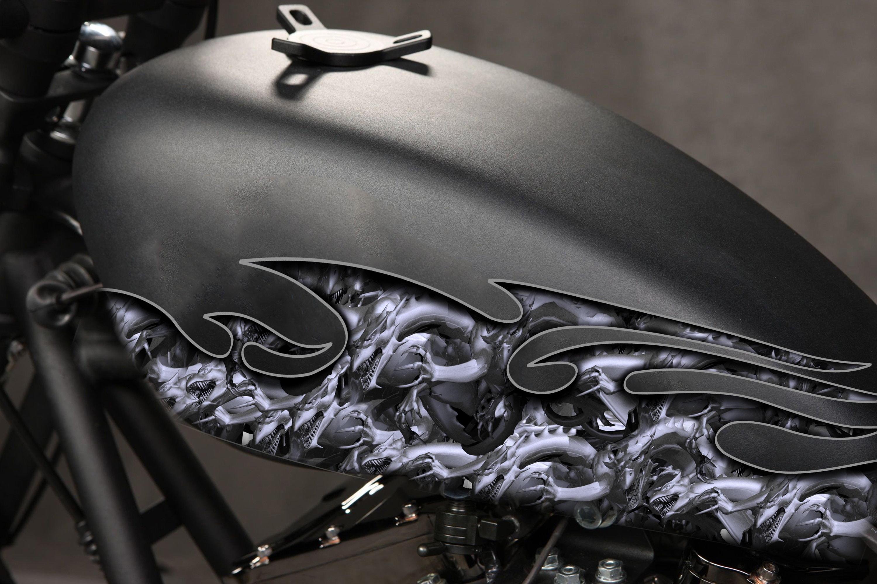 Dragon Bike Sticker Dragon Dirt Bike Full Color Vinyl - Etsy