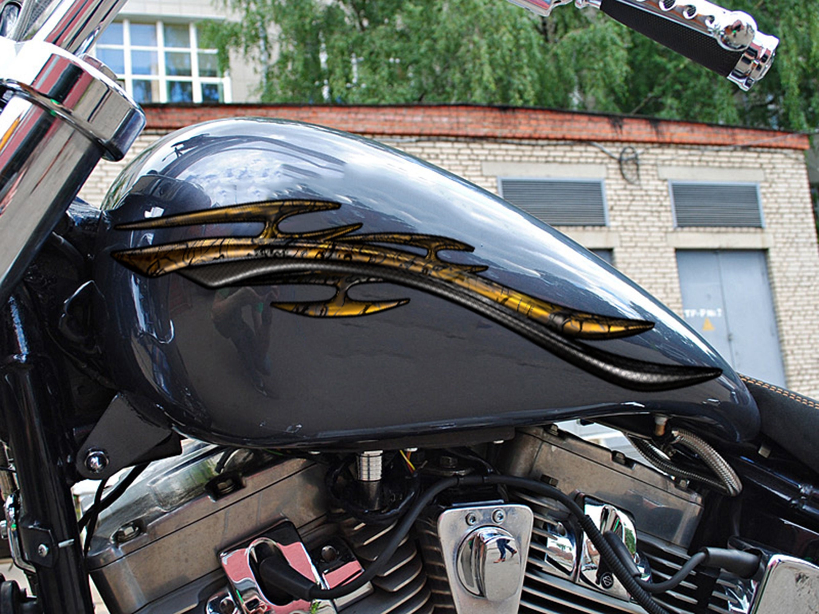 Full Chopper Wrap Decal Tribal Street Racing Graphic Decal - Etsy