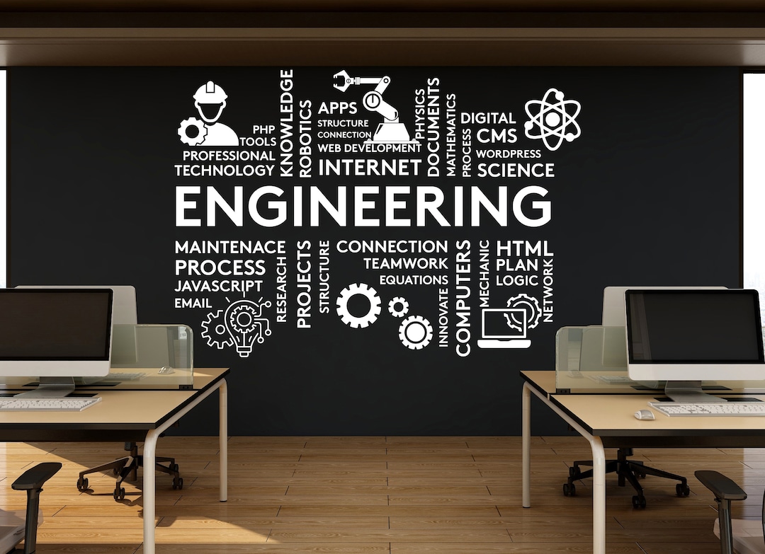 Engineering Wall Decor, Engineering Wall Decal, Engineering Wall Art ...