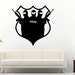 Protect and Serve Police Swat Team Shield Logo With Guns Wall Decal ...