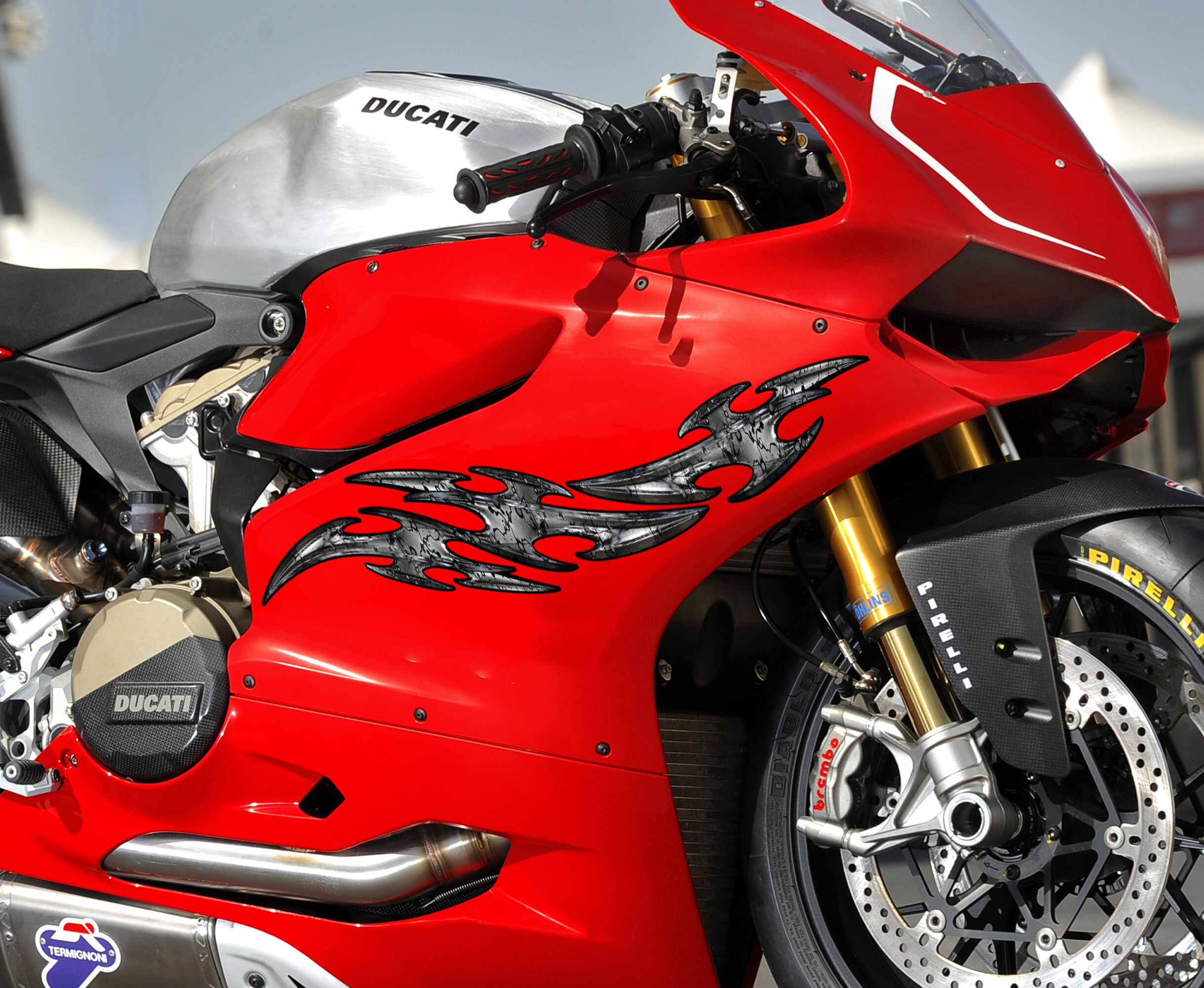 Motorcycle Sticker Tribal Decal Full Color Crotch Rocket - Etsy