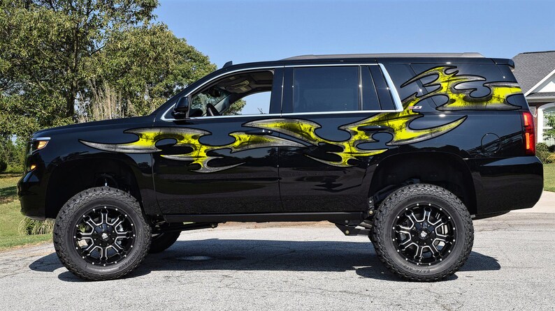 Tribal Truck Vinyl Side Graphics Tribal Car Decal 3D Tribal - Etsy