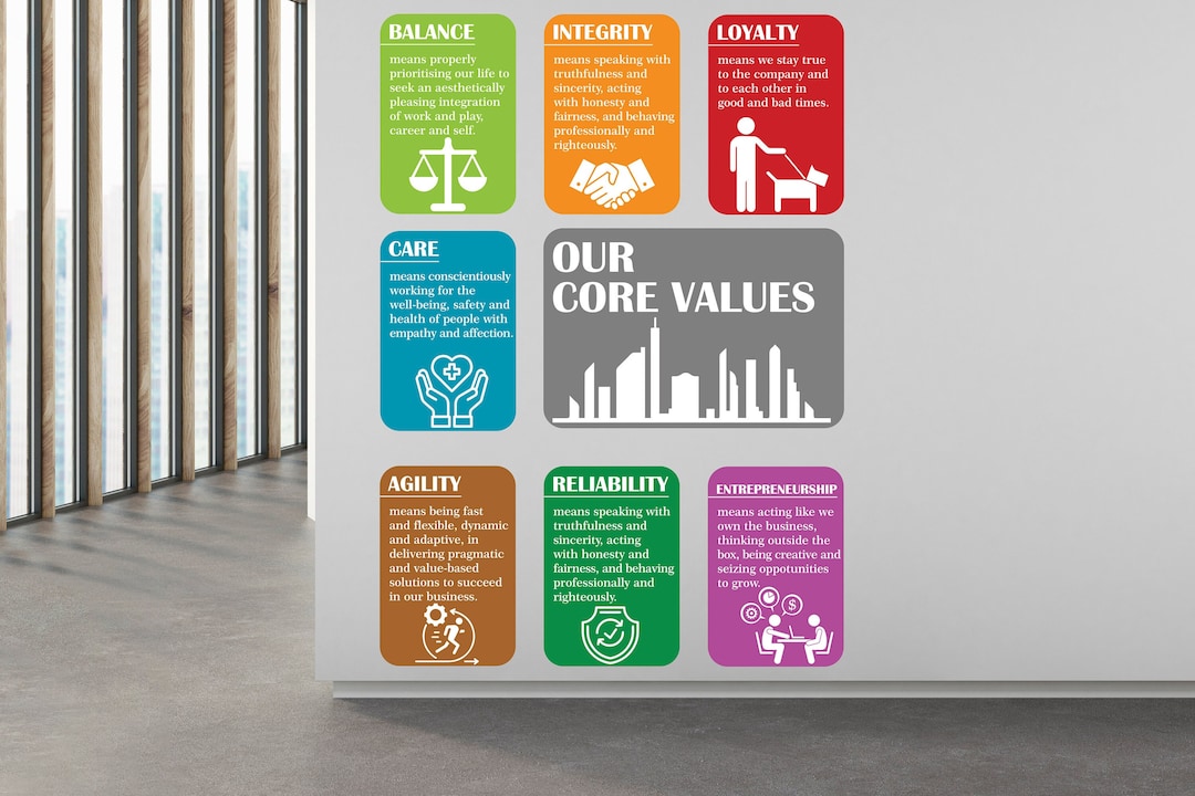 Core Value Vinyl Wall Art Decal, Honeycomb Board Wall Decal, Office ...