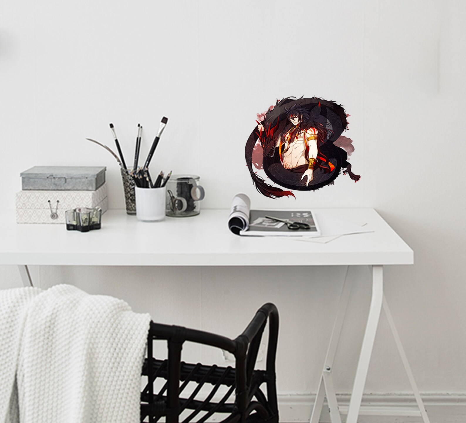 Fantasy Dragon Anime Decal Fantasy Dragon Anime Sticker - Etsy