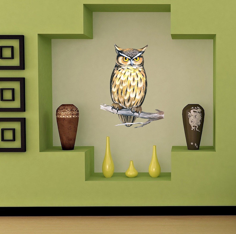 Wise Owl Wall Decal Wise Owl Wall Sticker Wise Owl Decor - Etsy